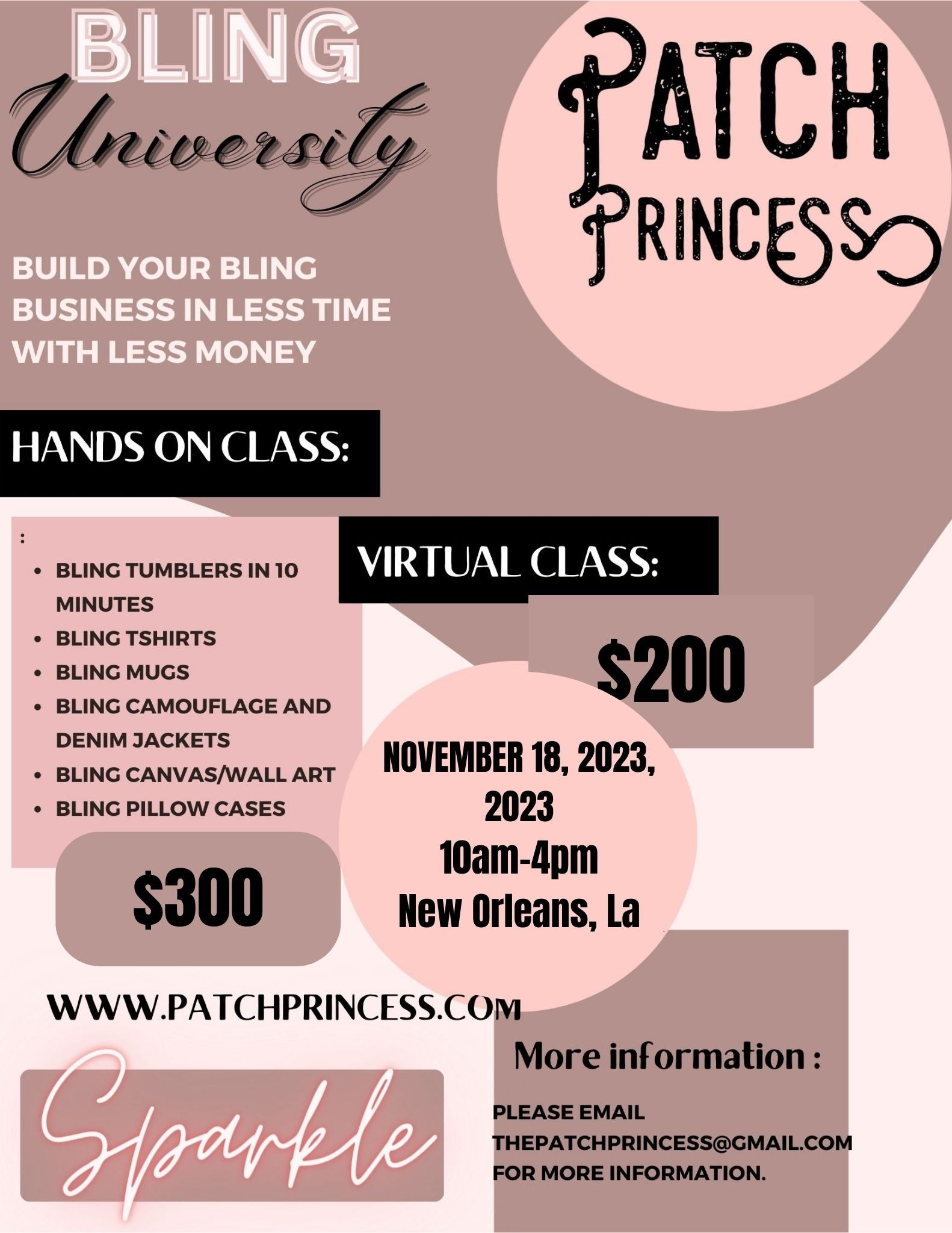 BLING UNIVERSITY – PATCH PRINCESS