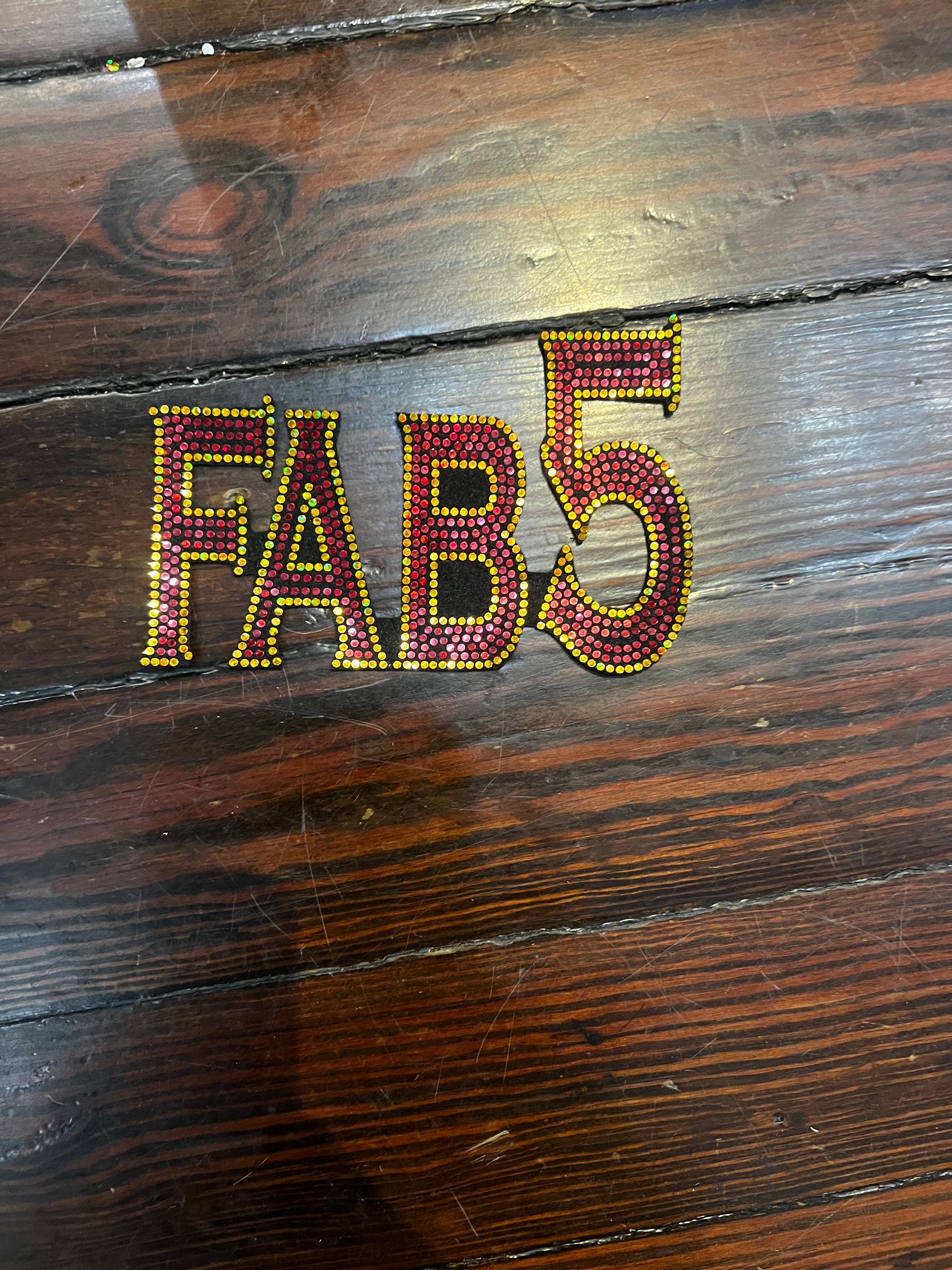 Fab 5 BLING PATCH – PATCH PRINCESS