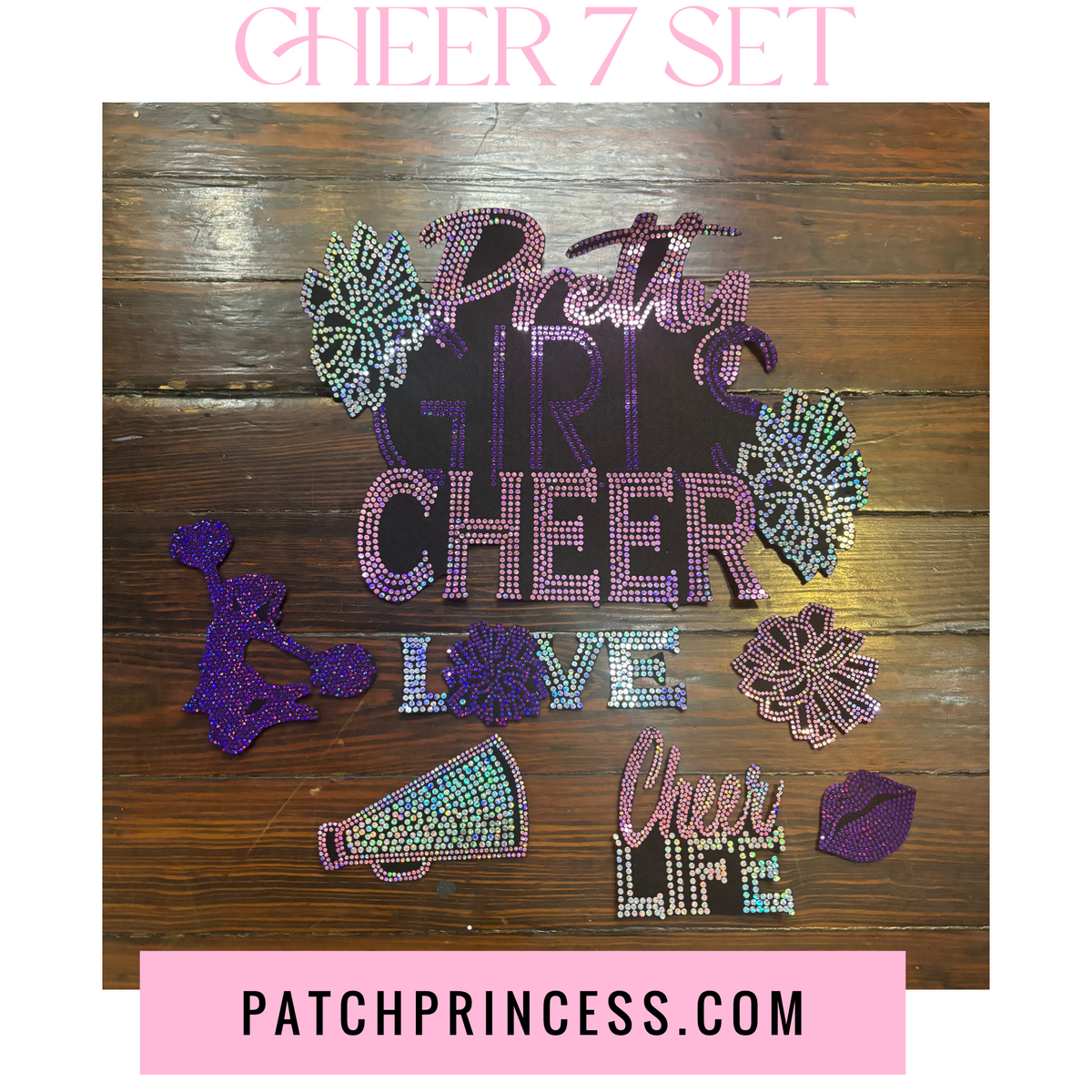 PRETTY GIRLS CHEER 7 PATCH SET – PATCH PRINCESS