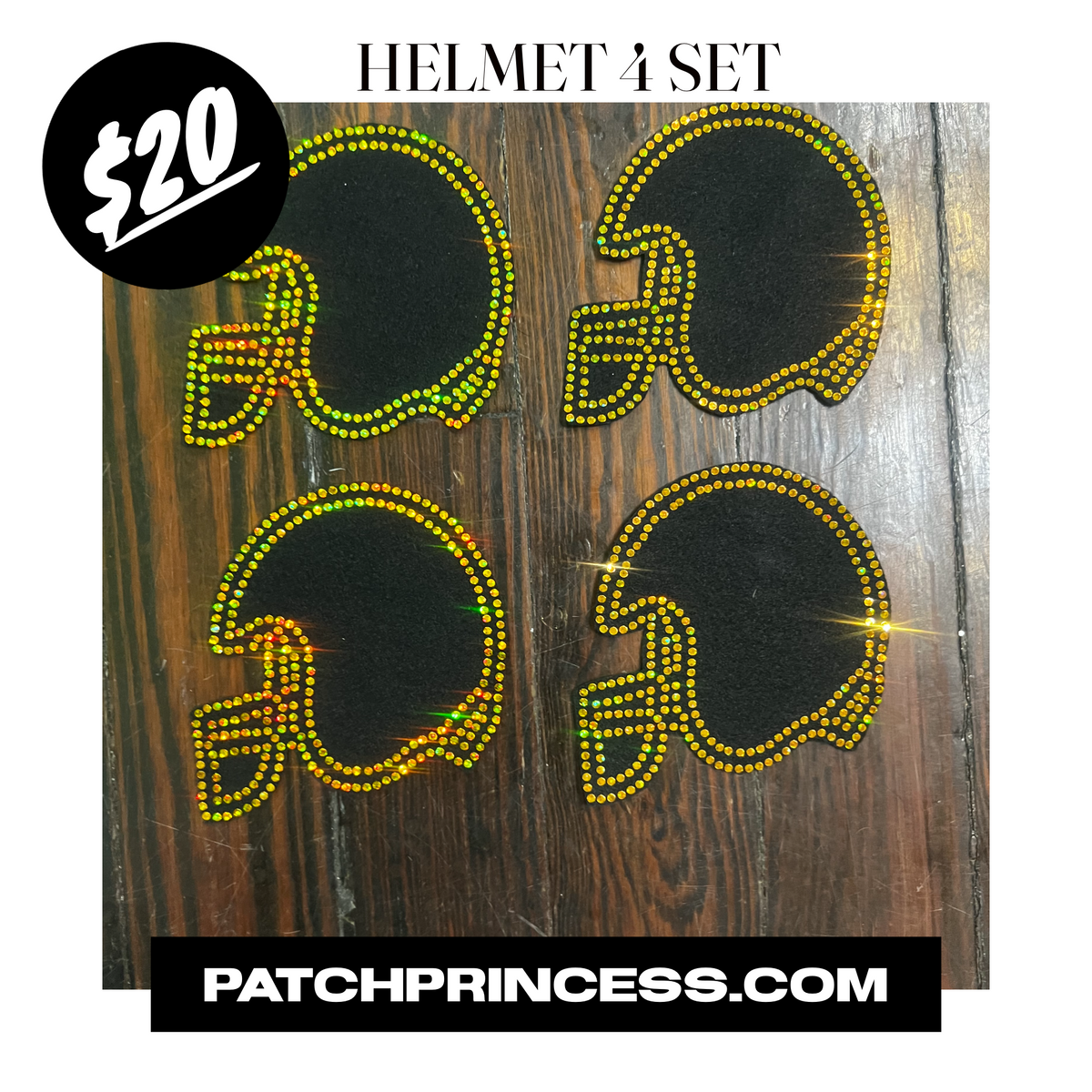 HELMET 4 SET BLING PATCH – PATCH PRINCESS