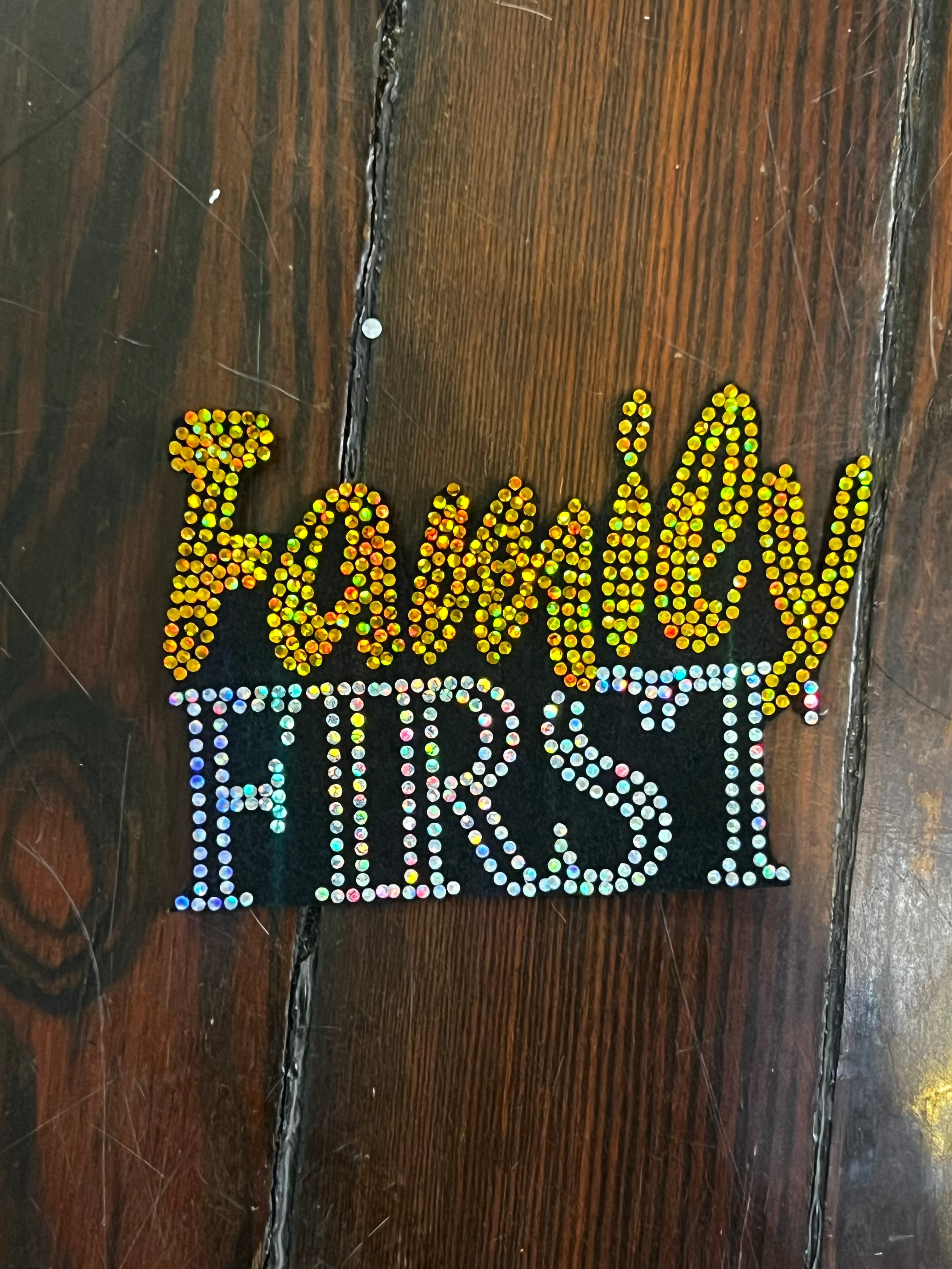 Family First BLING PATCH – PATCH PRINCESS