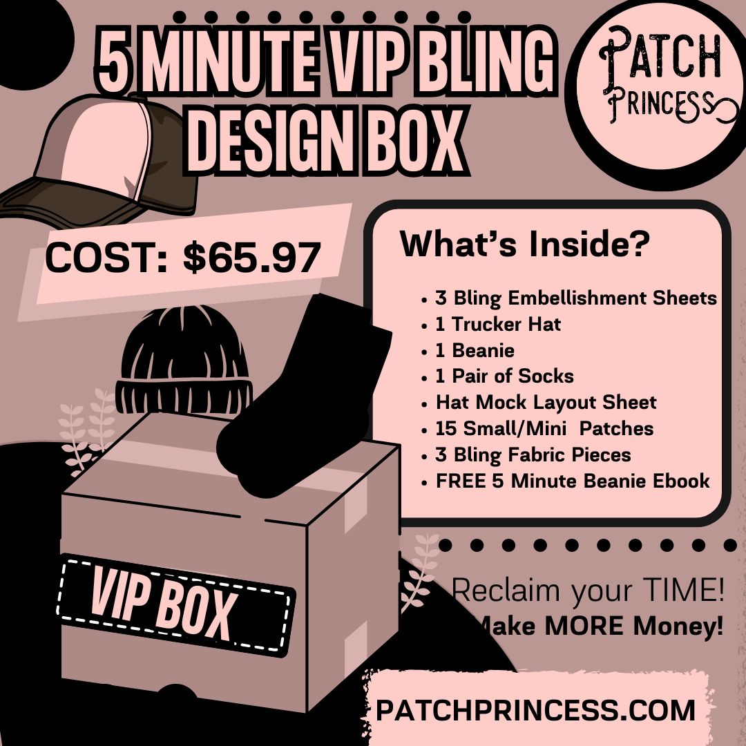 5 MINUTE VIP BLING EMBELLISHMENT BOX – PATCH PRINCESS