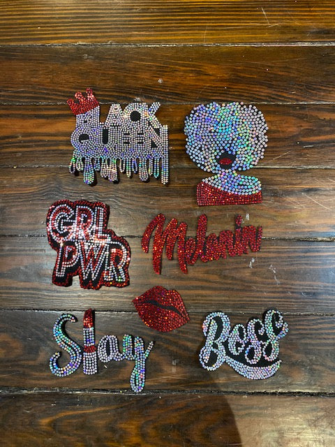 BLACK QUEEN 7 PATCH SET – PATCH PRINCESS