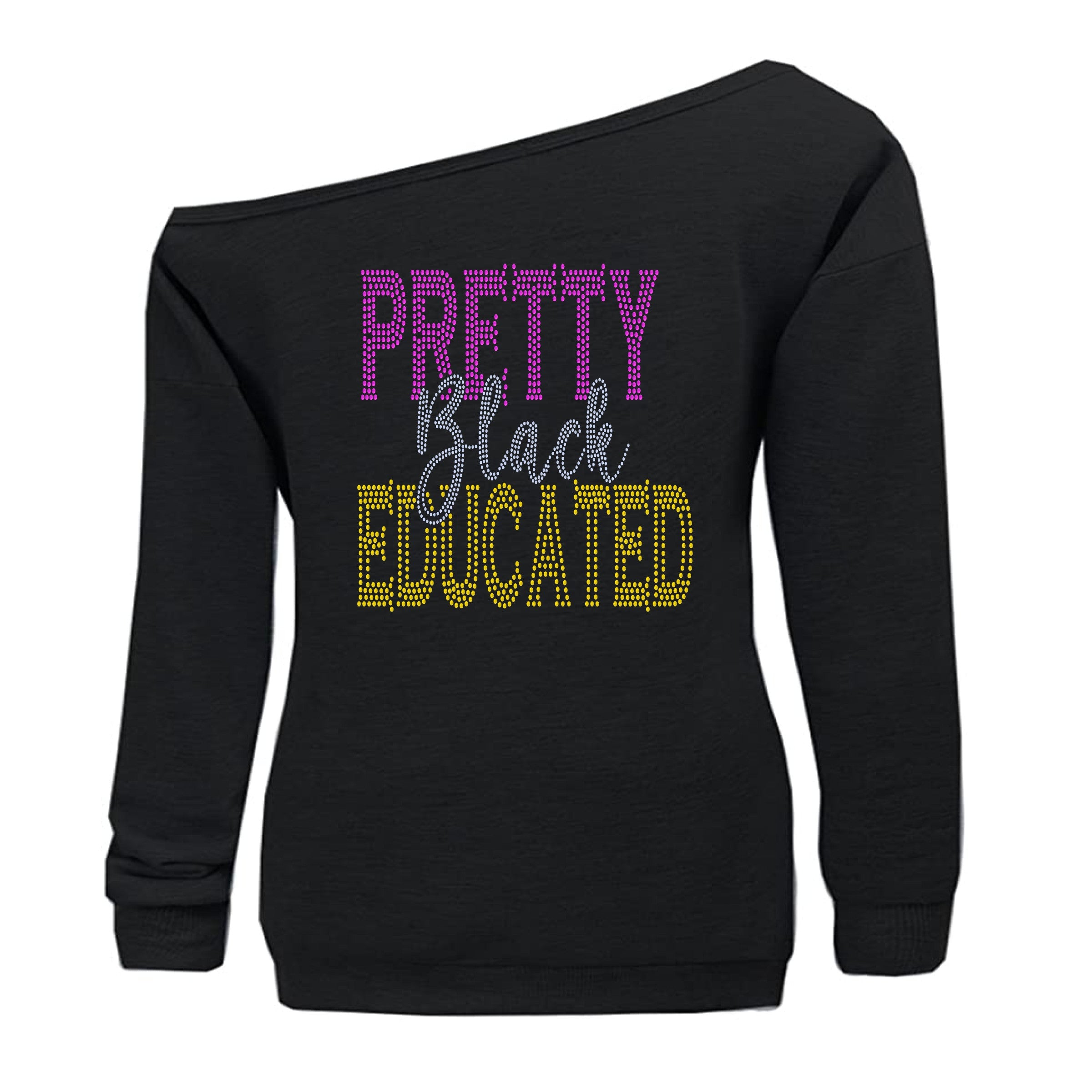 PRETTY BLACK EDUCATED BLING TRANSFERS – PATCH PRINCESS