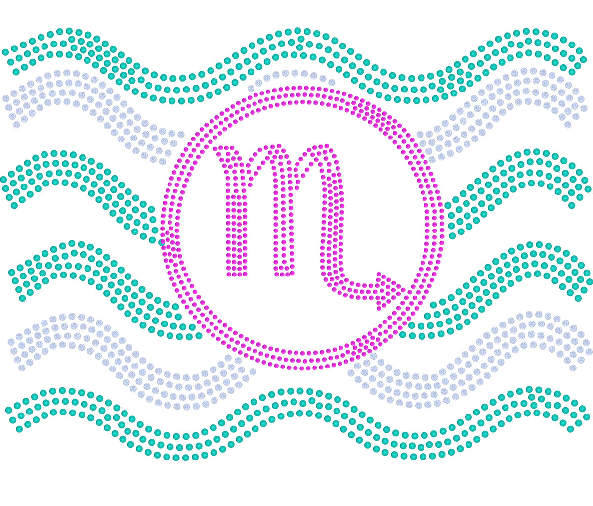 SCORPIO TUMBLER BLING TRANSFERS – PATCH PRINCESS