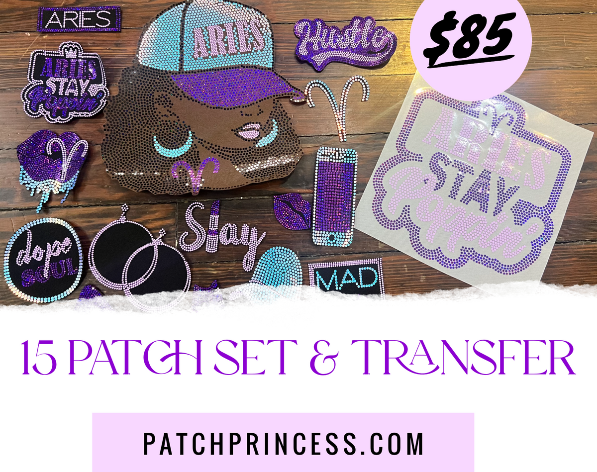 15 PATCH SET & TRANSFER BUNDLE – PATCH PRINCESS