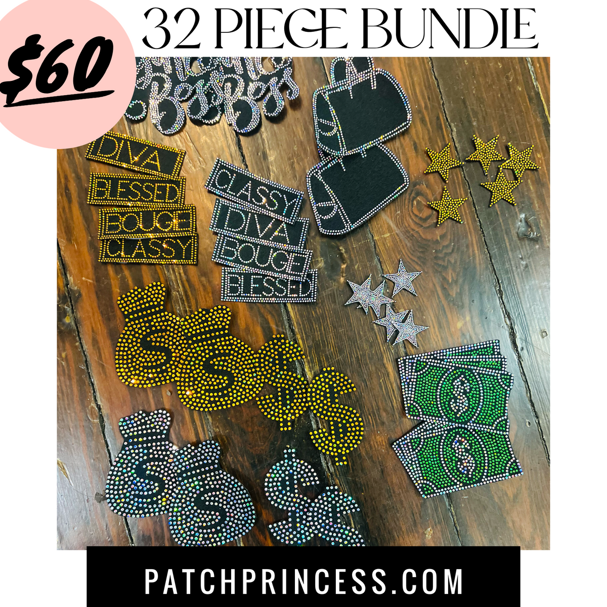 32 PIECE BUNDLE – PATCH PRINCESS