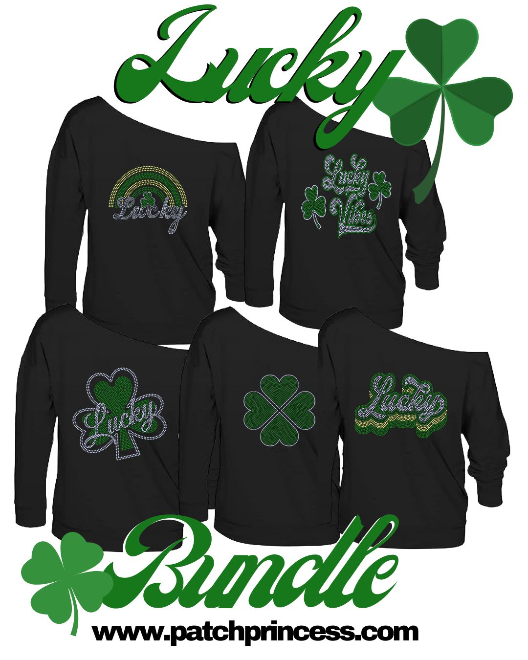 LUCKY MIX BLING TRANSFER BUNDLE – PATCH PRINCESS