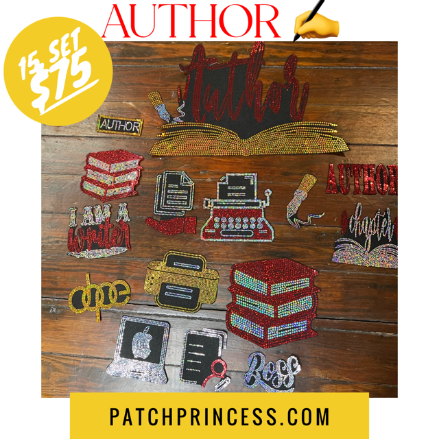 AUTHOR JACKET BAG 15 PATCH SET – PATCH PRINCESS