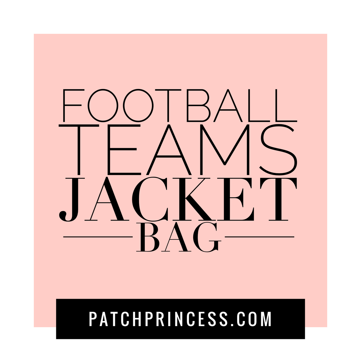 FOOTBALL TEAMS CUSTOMIZED PATCH SET – PATCH PRINCESS