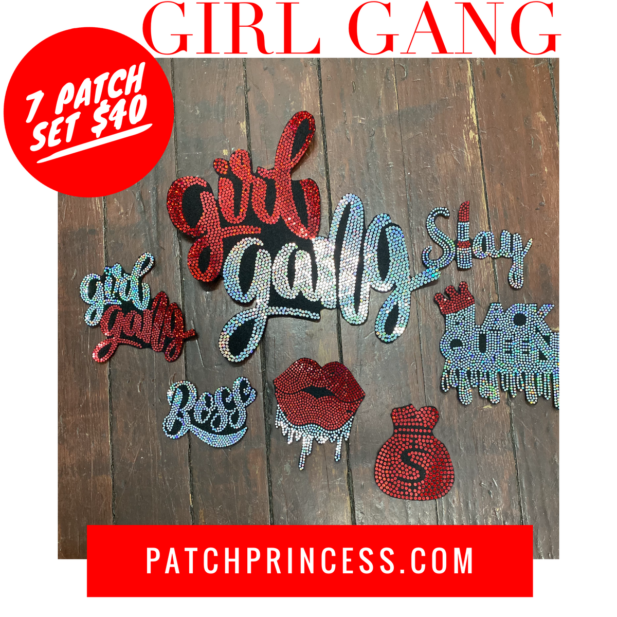 GIRL GANG 7 PATCH SET – PATCH PRINCESS