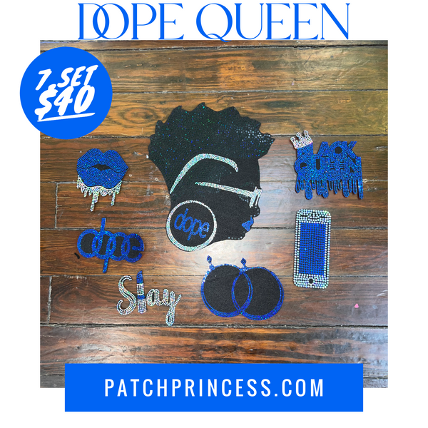 DOPE QUEEN 7 PATCH SET – PATCH PRINCESS