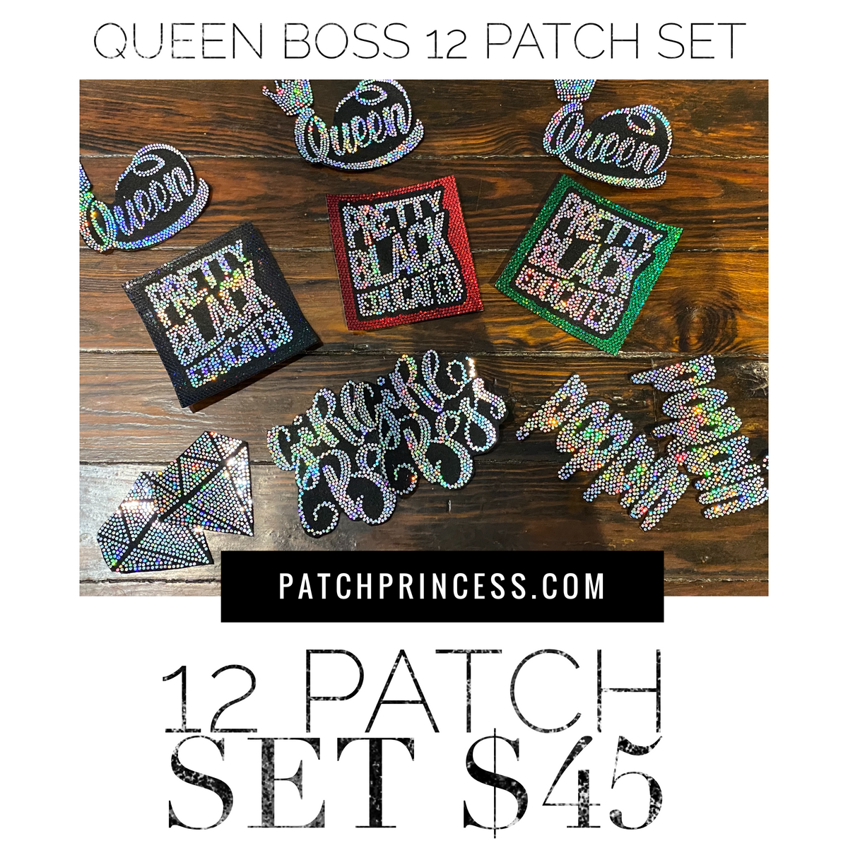 Queen Boss 12 Patch Set – PATCH PRINCESS