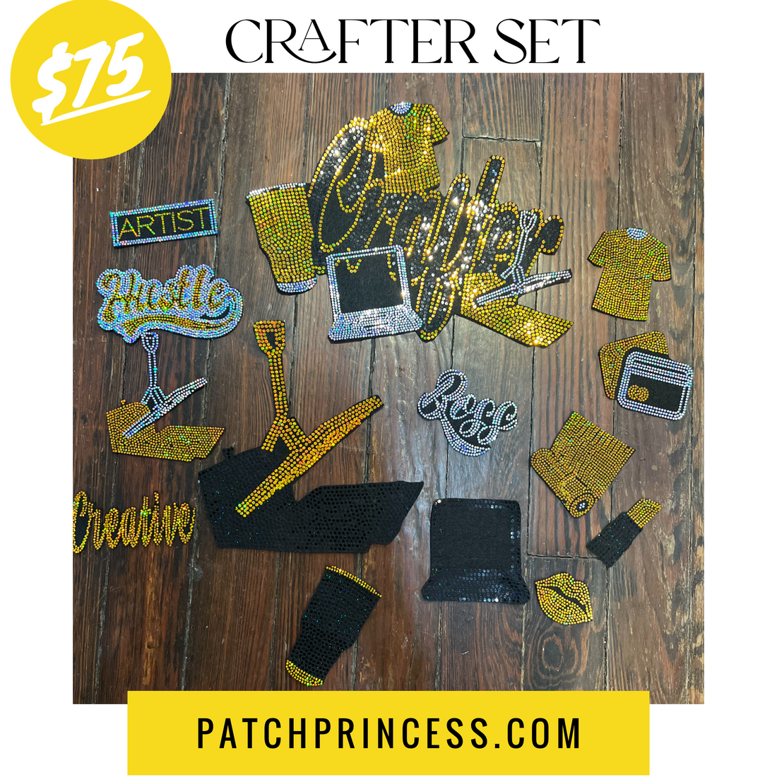 CRAFTER JACKET BAG 15 PATCH SET – PATCH PRINCESS