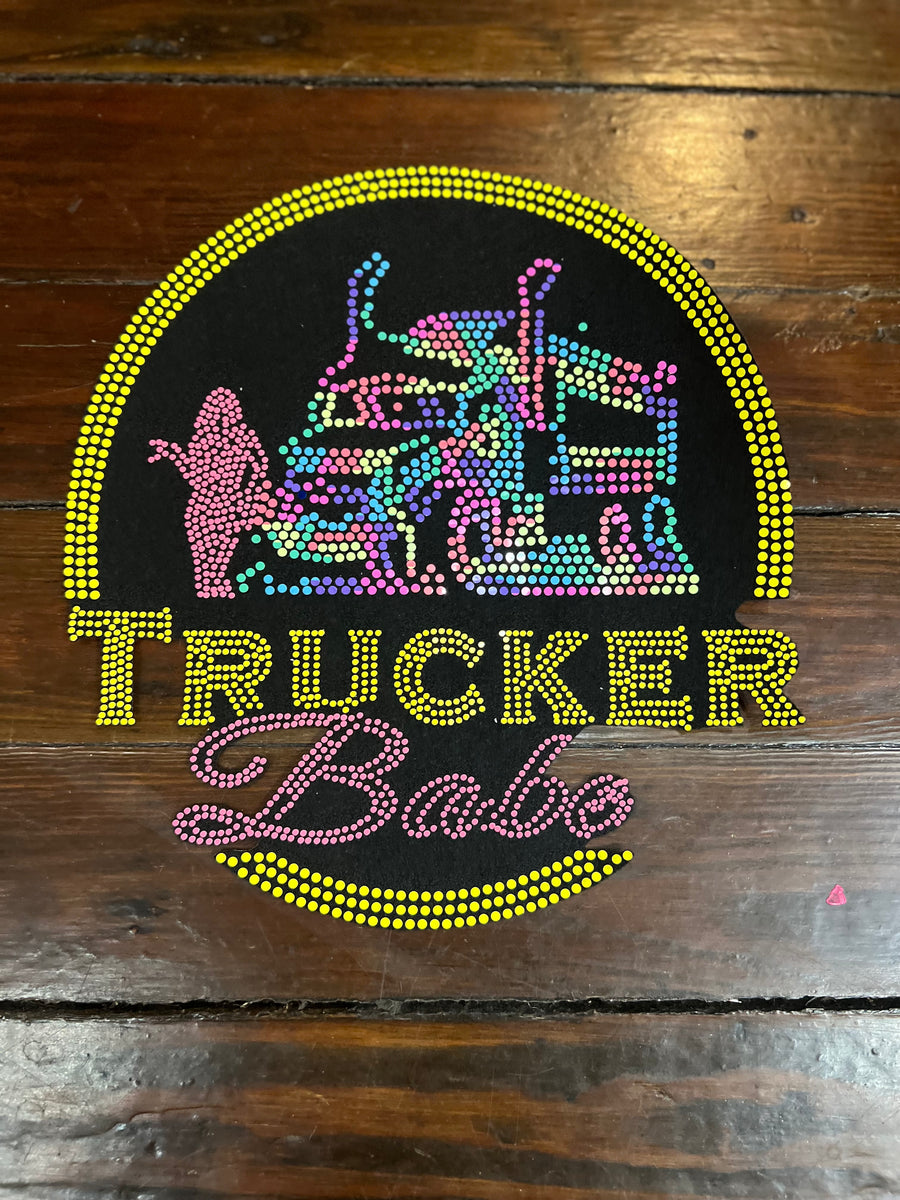 TRUCKER BABE CIRCLE BLING PATCH – PATCH PRINCESS