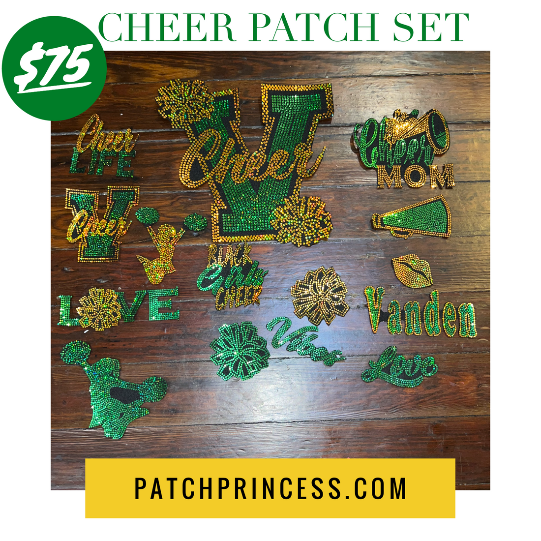 CHEER JACKET BAG 15 PATCH SET – PATCH PRINCESS