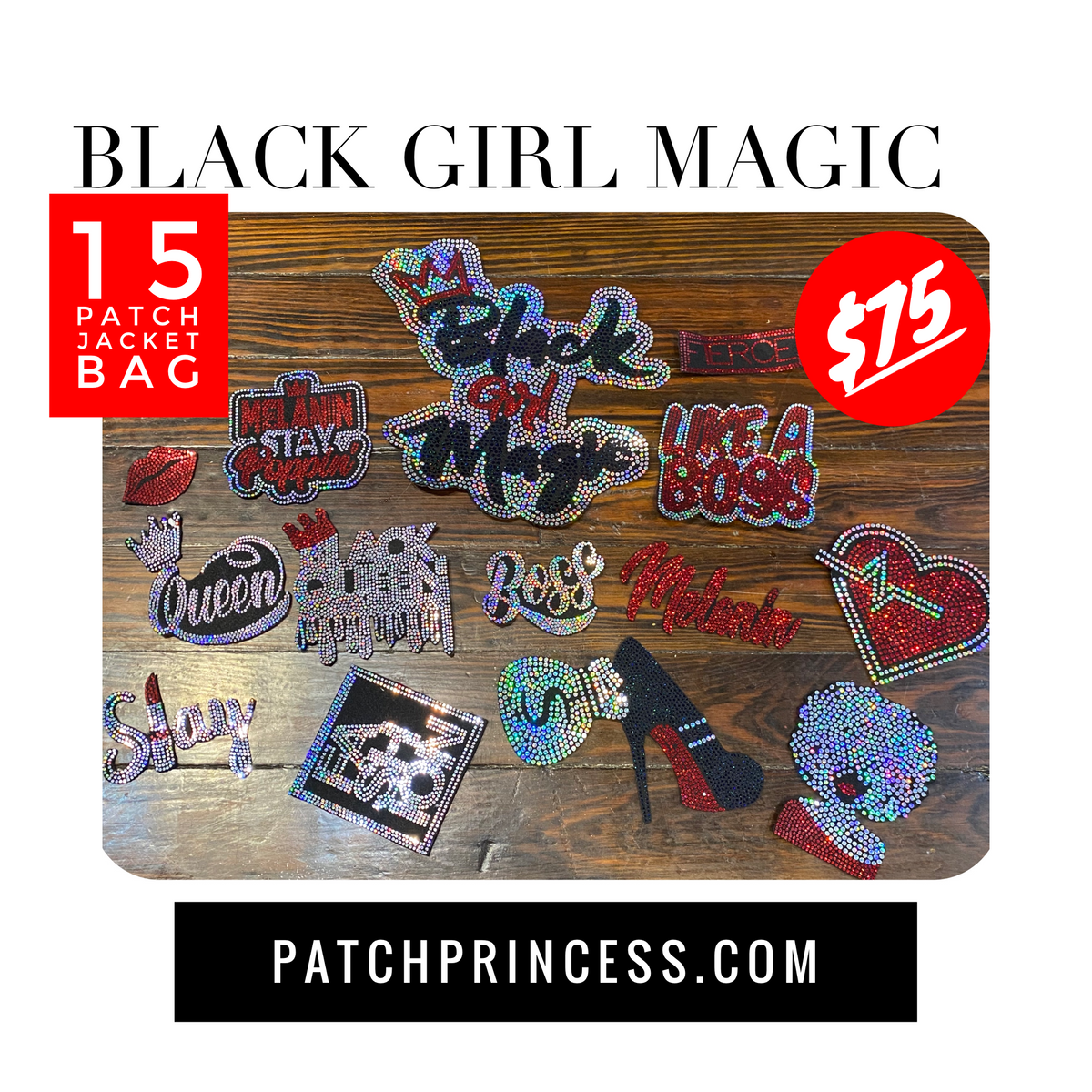 BLACK GIRL MAGIC JACKET BAG – PATCH PRINCESS